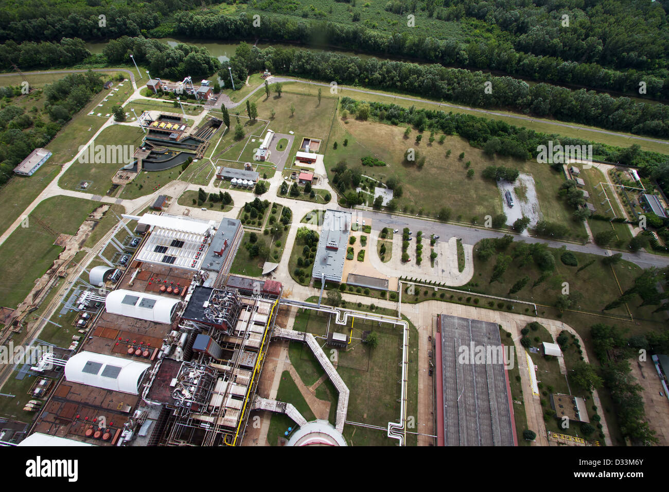 AES Power Plant aerial view Stock Photo - Alamy