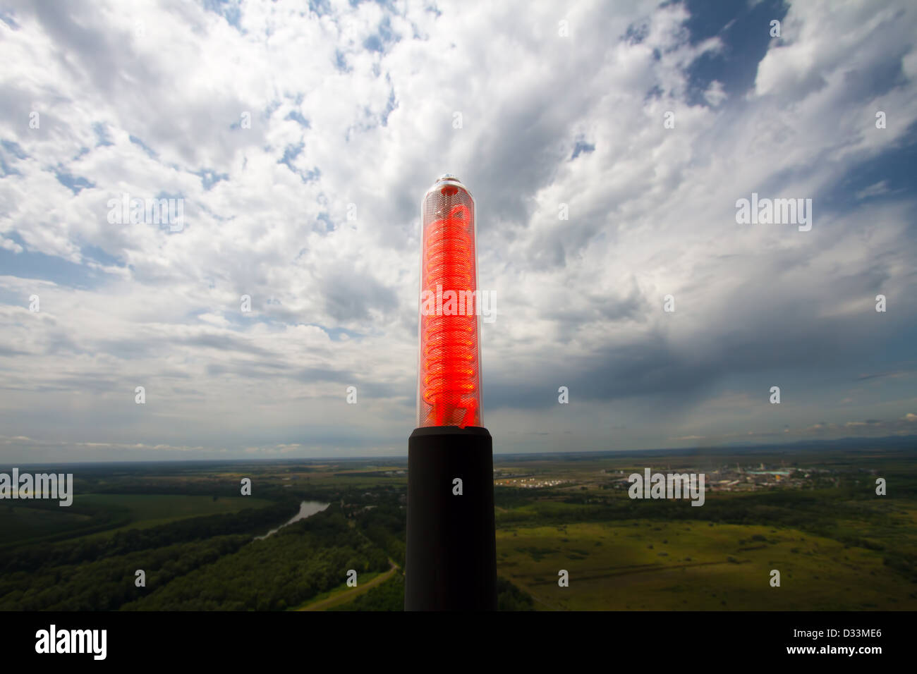 Signal Light on Top of a Tower Sign for airplanes and any flying ...