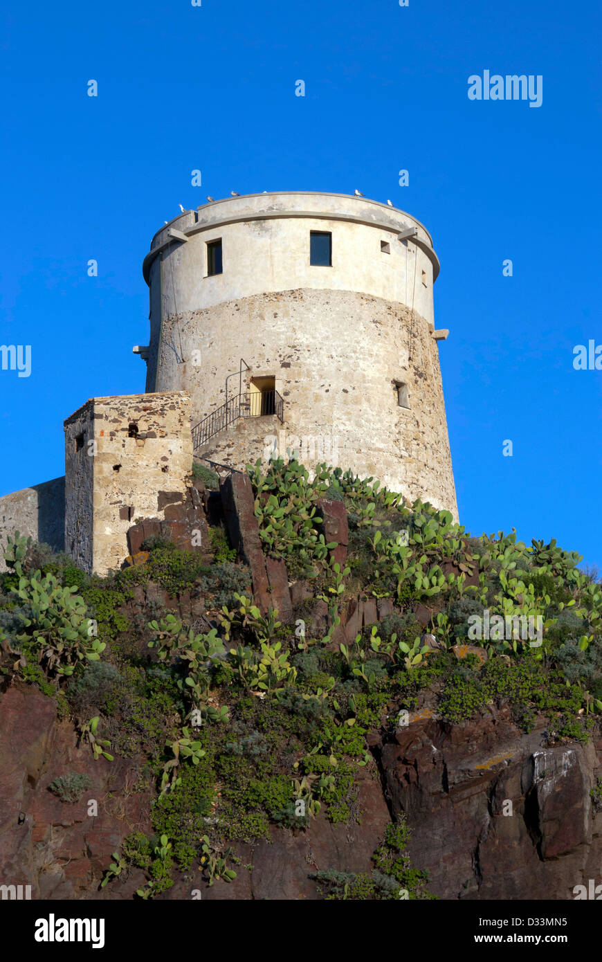 Torre di Coltellazzo, Nora, Pula, near Cagliari, Sardinia Stock Photo ...