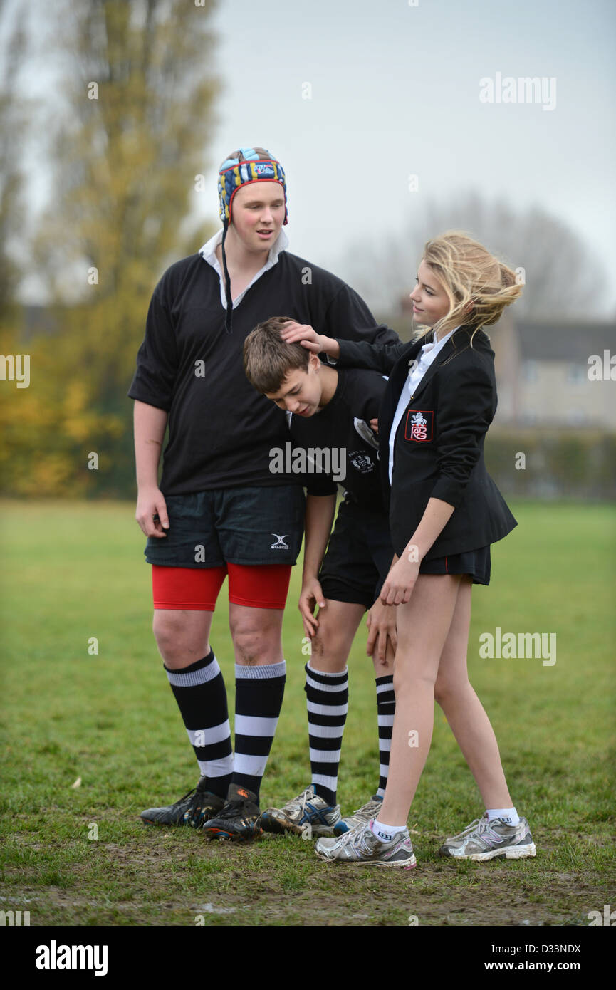 School girls playing rugby High Resolution Stock Photography and Images ...