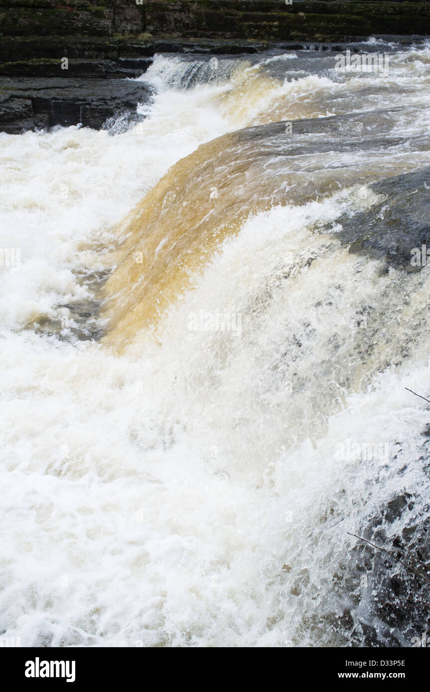 Waterfall after heavy rain Stock Photo - Alamy