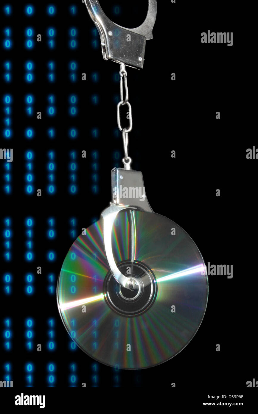Data cd handcuffs hi-res stock photography and images - Alamy