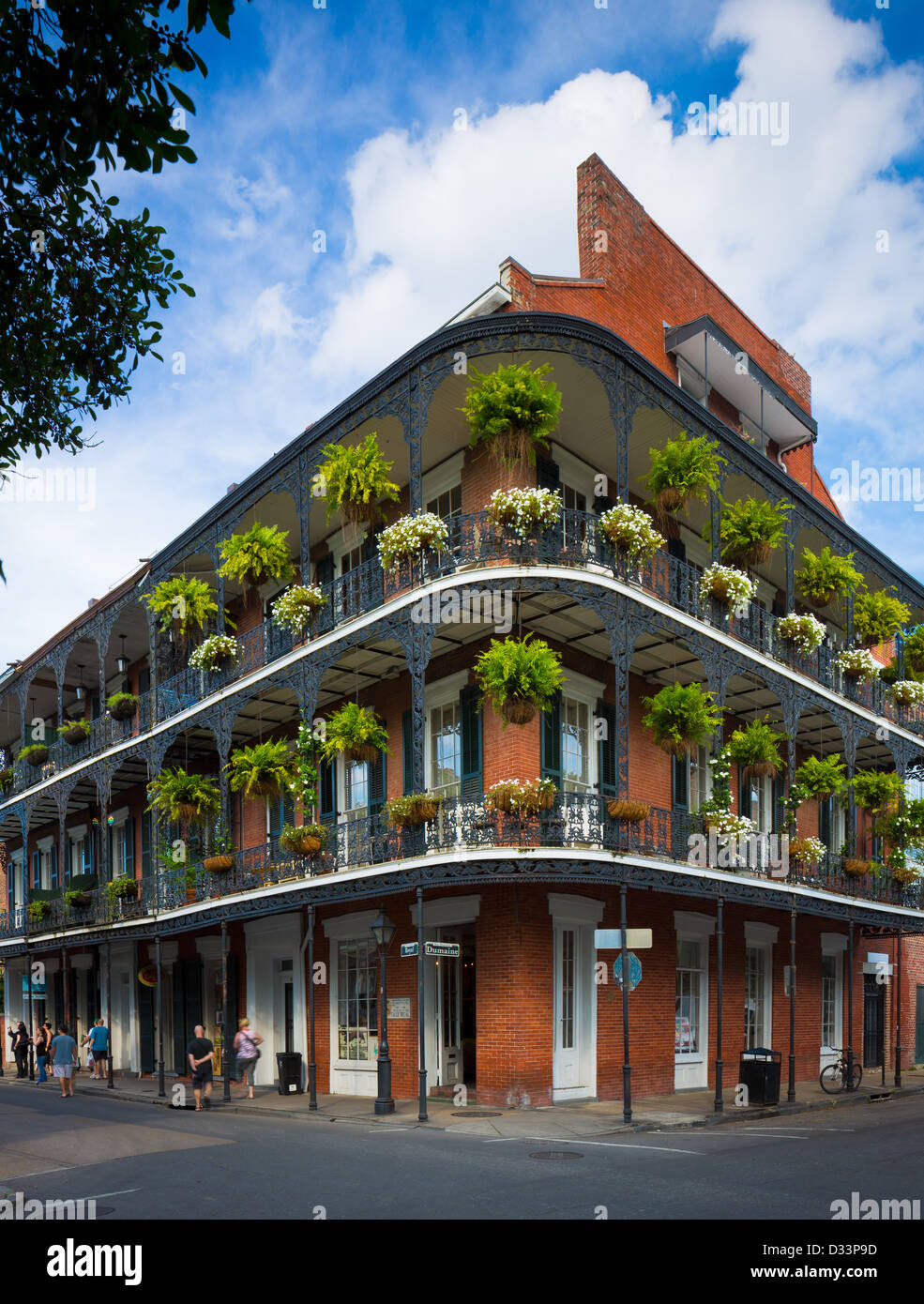 Typical building in the French Quarter area of New Orleans, Louisiana ...