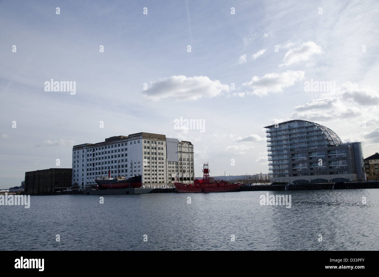 The derelict Millennium Mills, Silvertown, Royal Victoria Docks, London ...