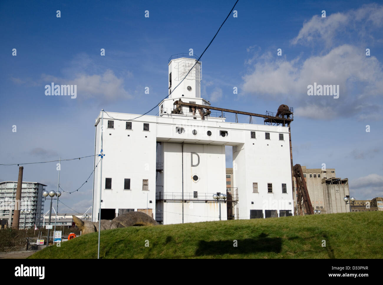 Silo D at the derelict Millennium Mills, Silvertown, Royal Victoria ...