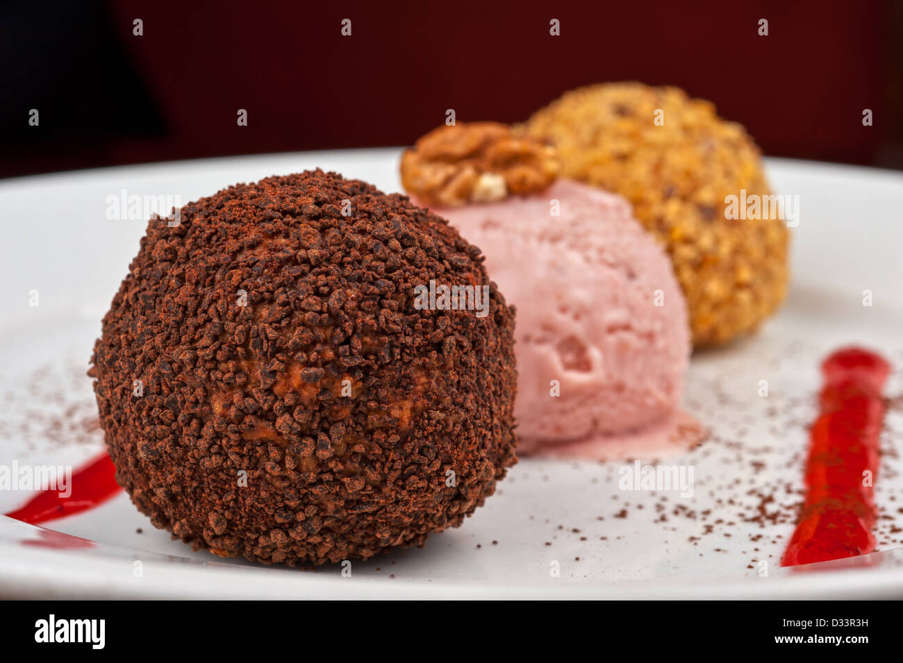ice cream desserts Stock Photo - Alamy