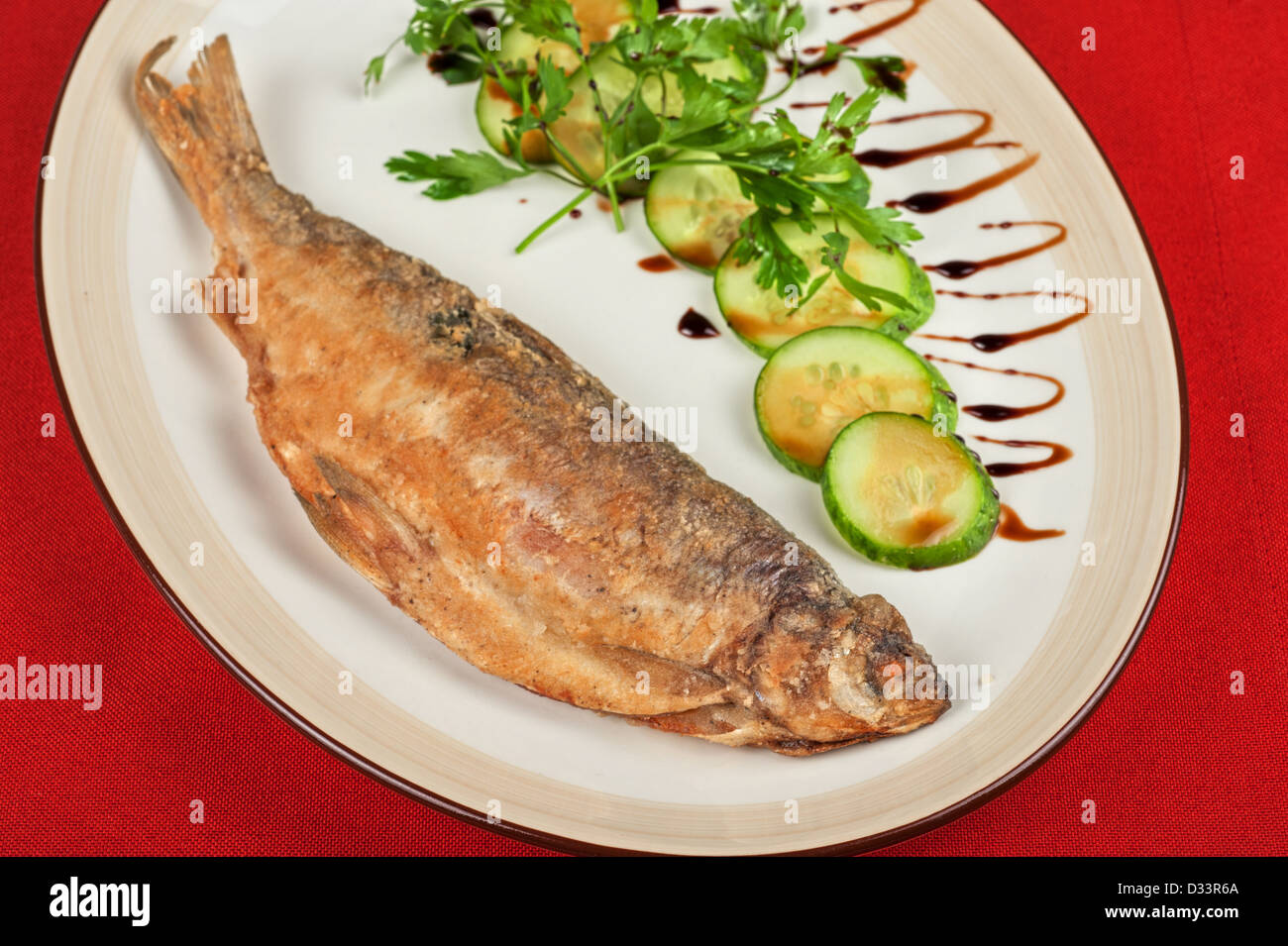 Fried peled fish Stock Photo - Alamy