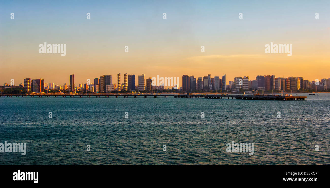 Fortaleza skyline at sunset, Ceara state, Brazil Stock Photo - Alamy