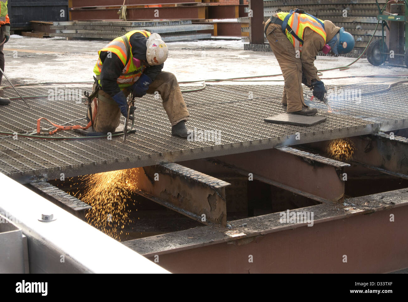 Lift bridge repair over Erie Canal Stock Photo - Alamy