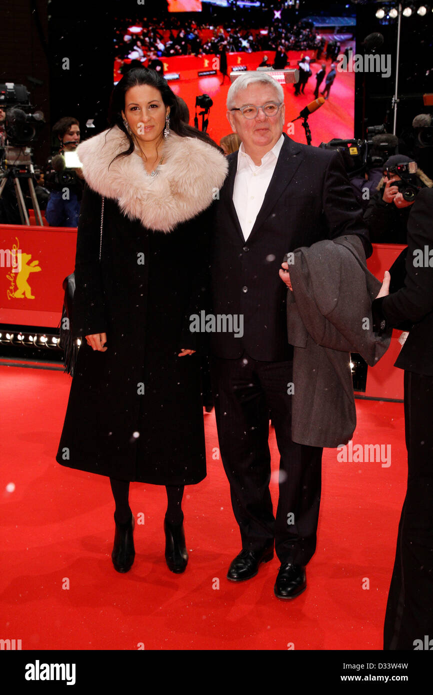Berlin Germany 7th February 2013 Joschka Fischer And Wife Minu