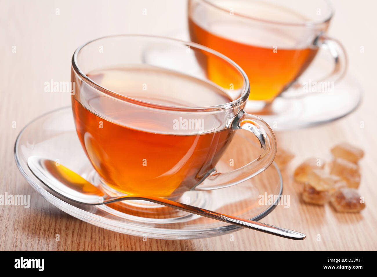 fresh tea and cane sugar Stock Photo - Alamy