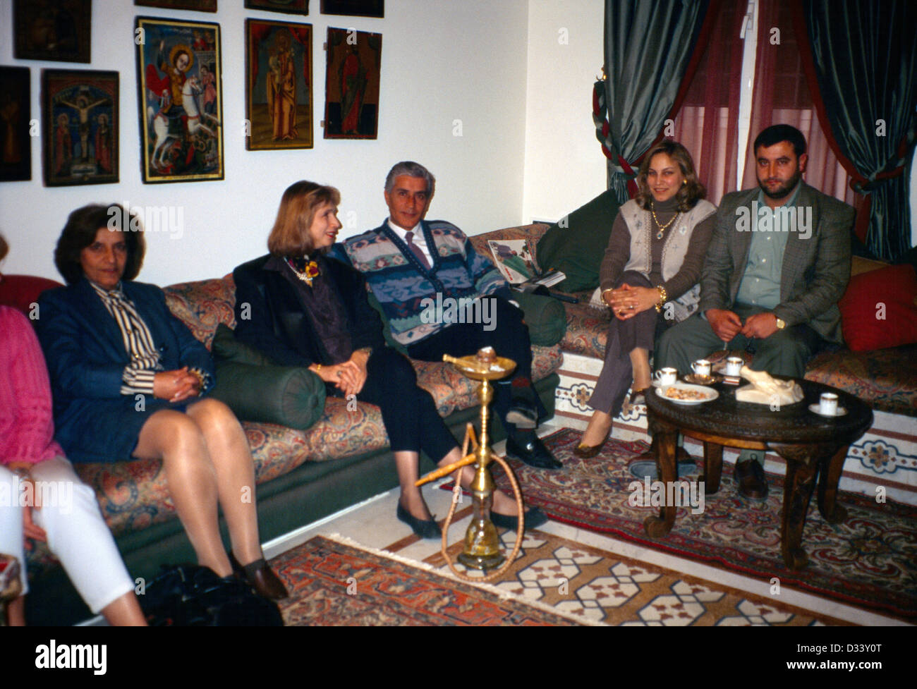 family at home lebanon Stock Photo - Alamy