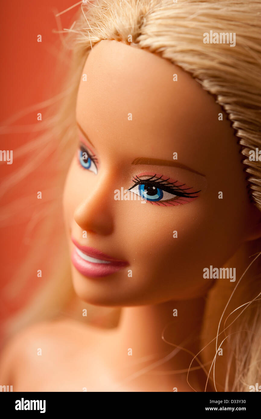 Barbie doll face Stock Photo - Alamy