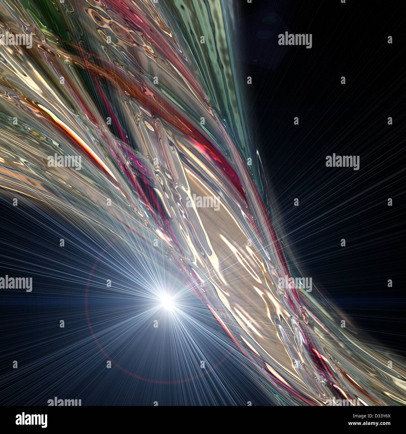 Futuristic technology wave background design with lights Stock Photo ...