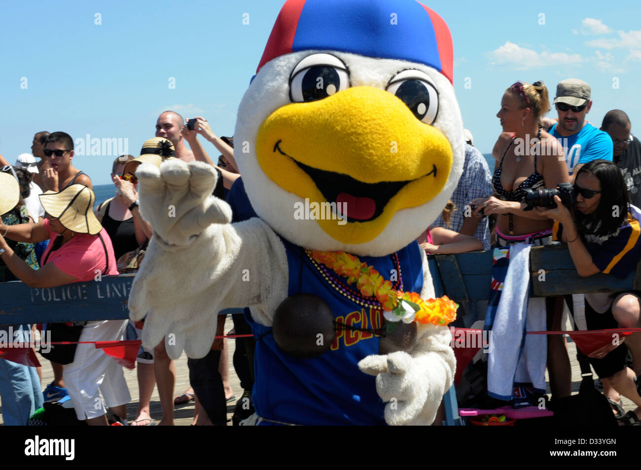 Pee Wee one of the mascots for the Brooklyn Cyclones Baseball team ...