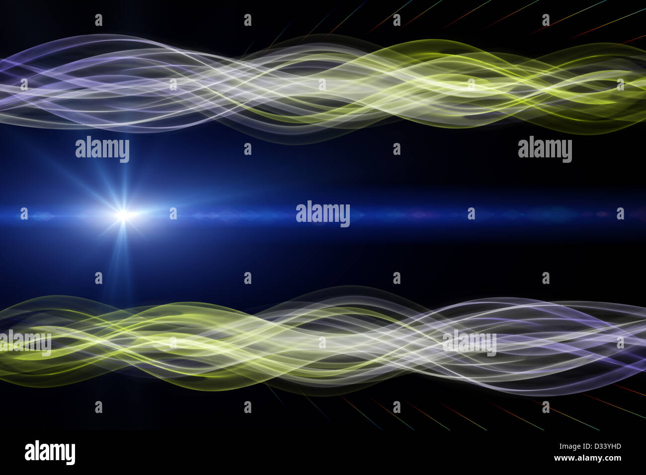 Futuristic technology wave background design with lights Stock Photo ...