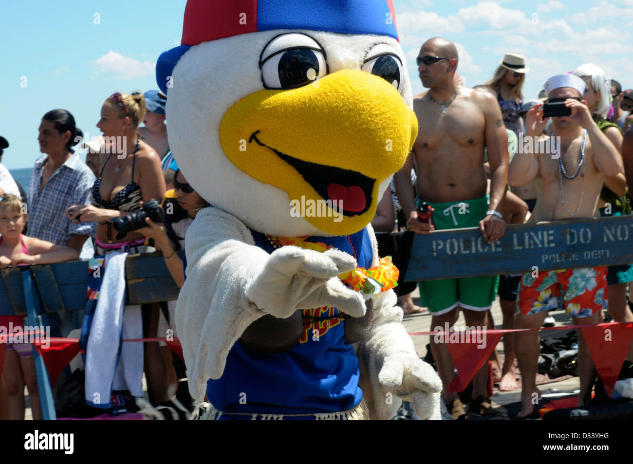 Pee Wee one of the mascots for the Brooklyn Cyclones Baseball team ...
