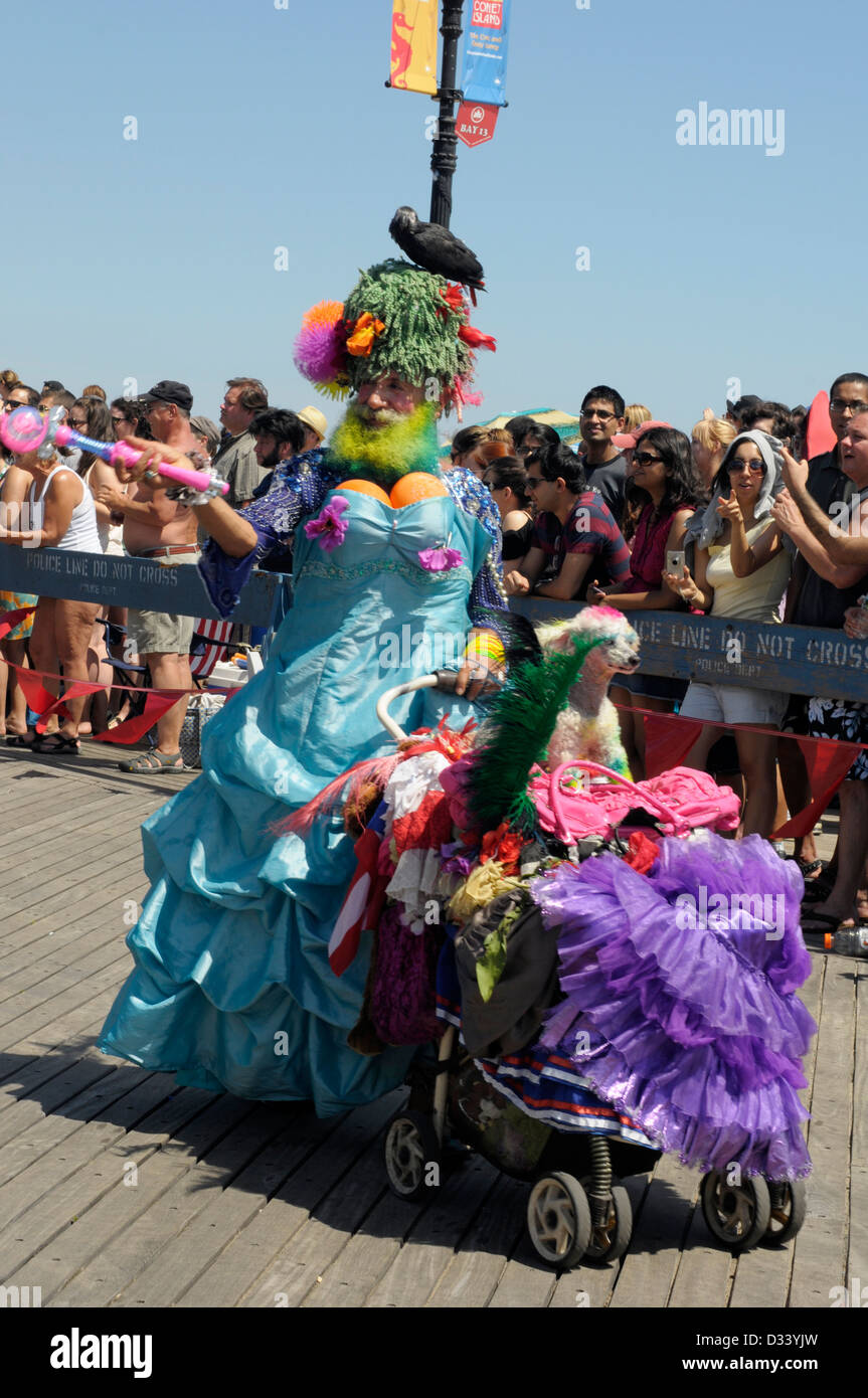 Revellers enjoy the sights and the sunshine at the annual Coney Island ...