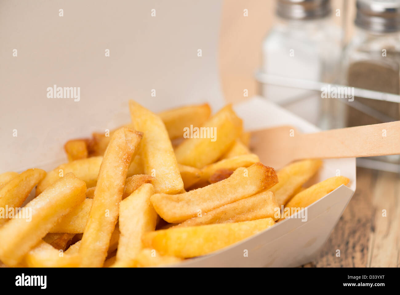 French fries in a take out box - shallow depth of field Stock Photo - Alamy