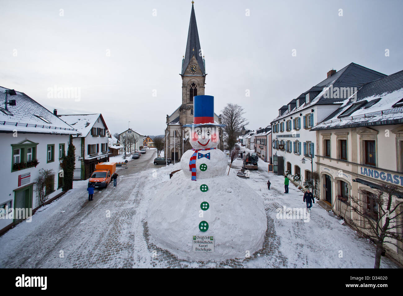 Bischofsgruen, Germany. 8th February 2013. View of 'Jacob', Germany's ...