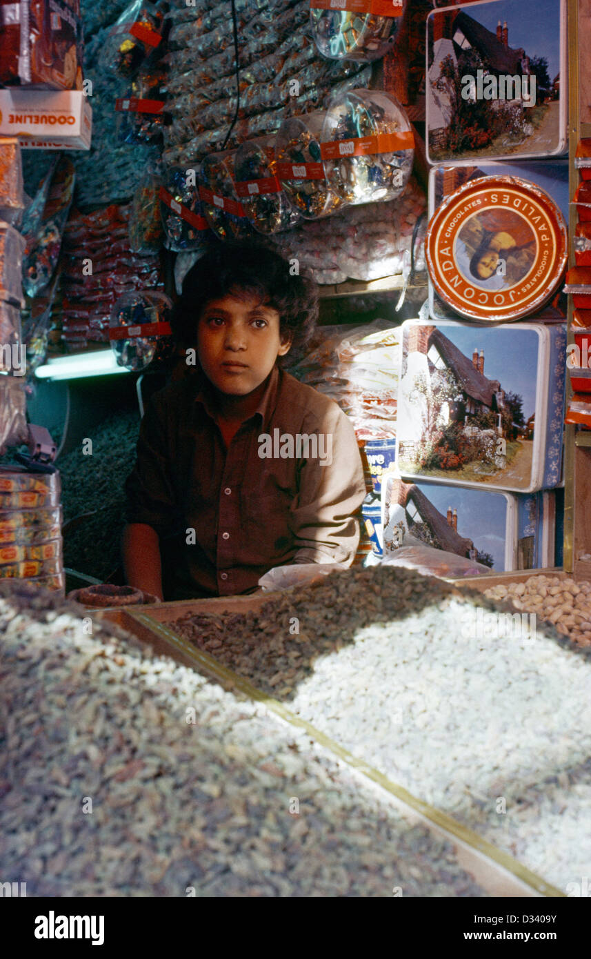 Sanaa Yemen Boy Selling Sweets Stock Photo - Alamy