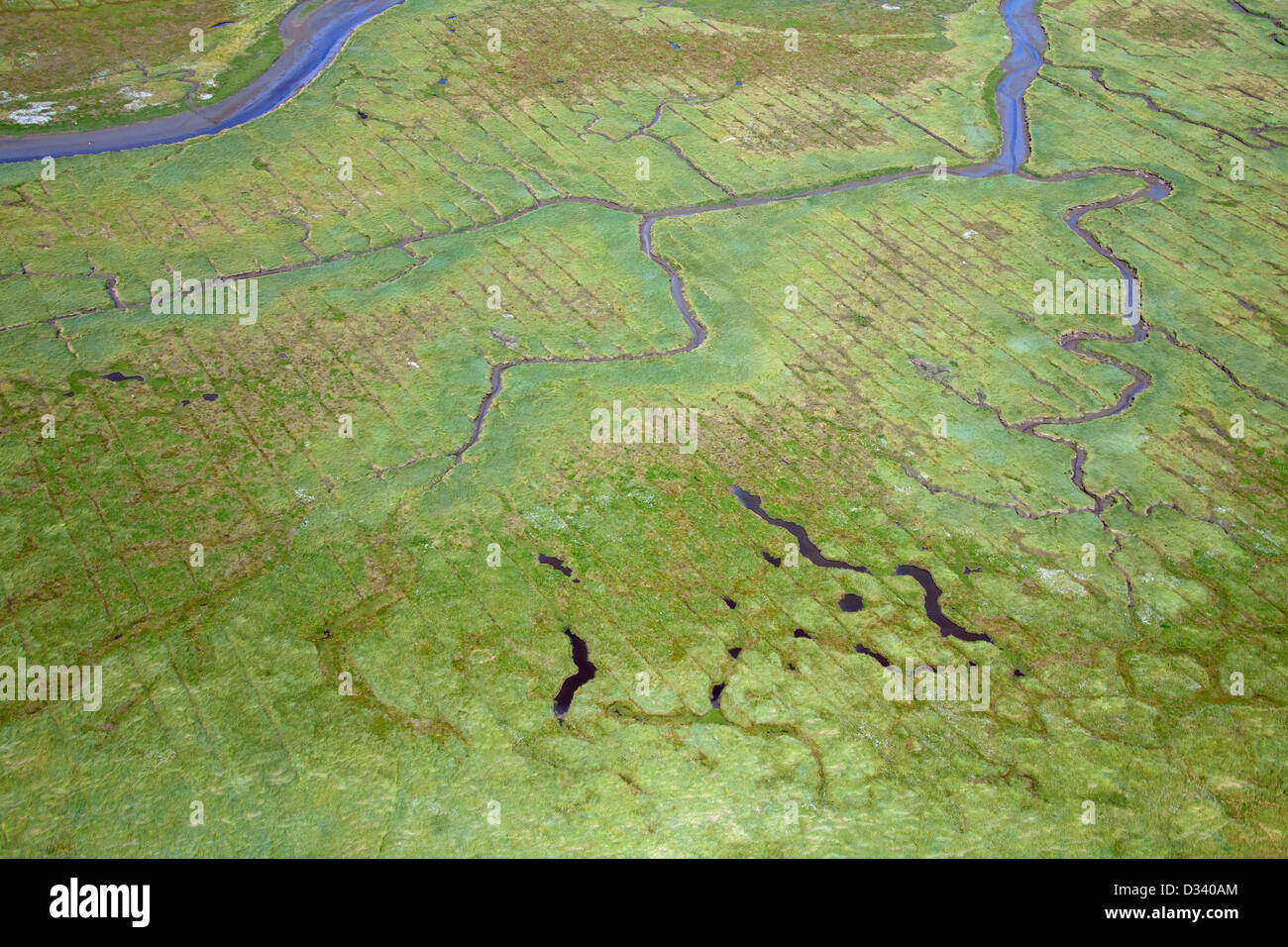 Wetland landscape aerial view hi-res stock photography and images - Alamy