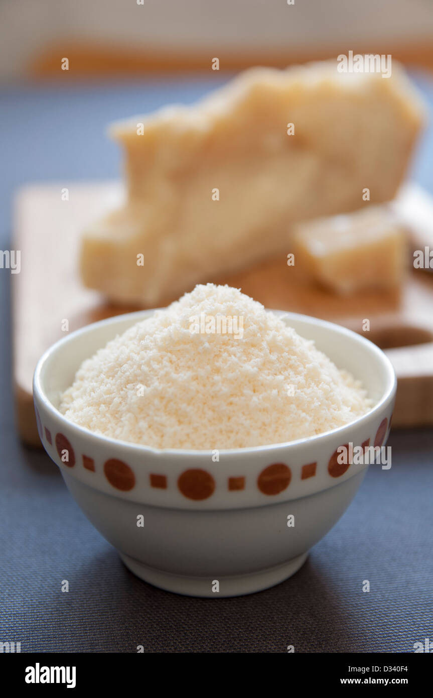 Close-up view of Italian Parmesan Cheese Stock Photo - Alamy