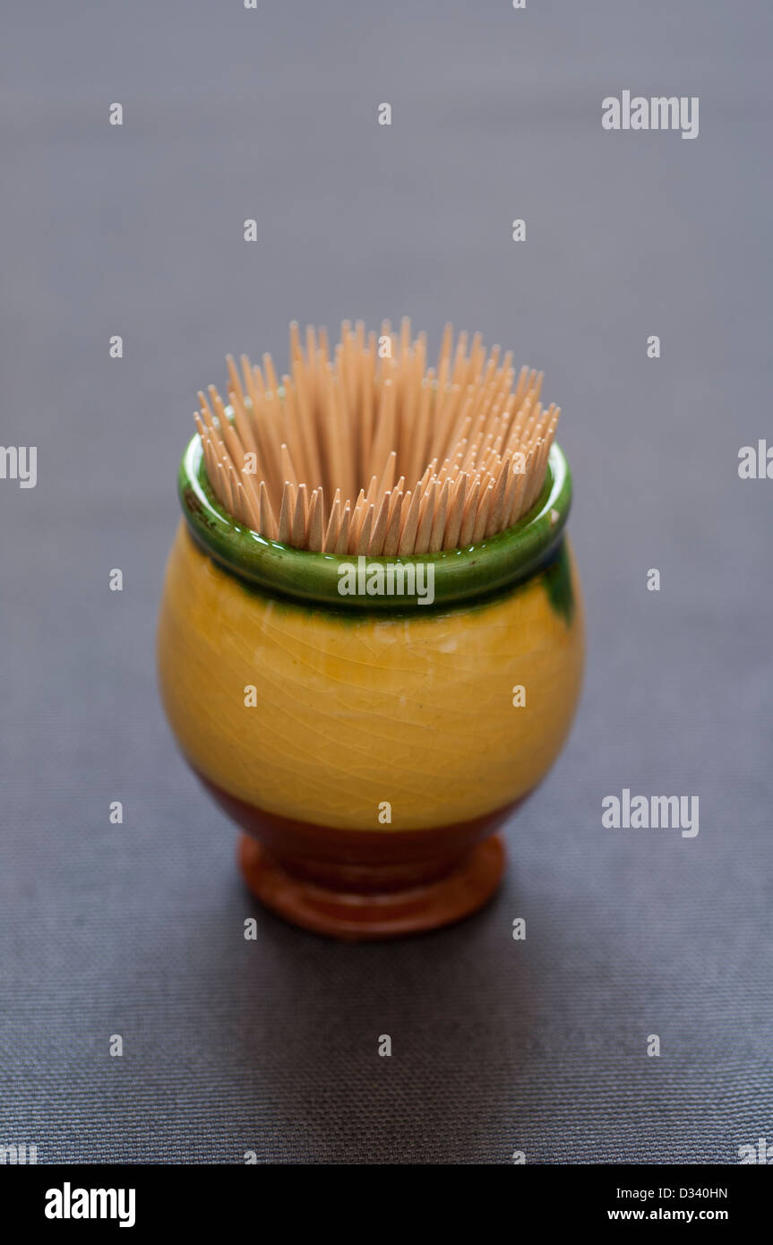 Close-up view of large number of Toothpicks on a table Stock Photo - Alamy