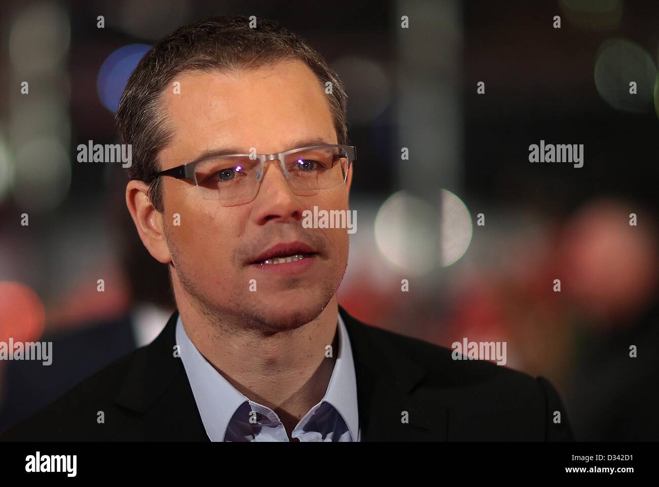 Berlin, Germany. 8th February 2013. US actor Matt Damon arrives for the ...