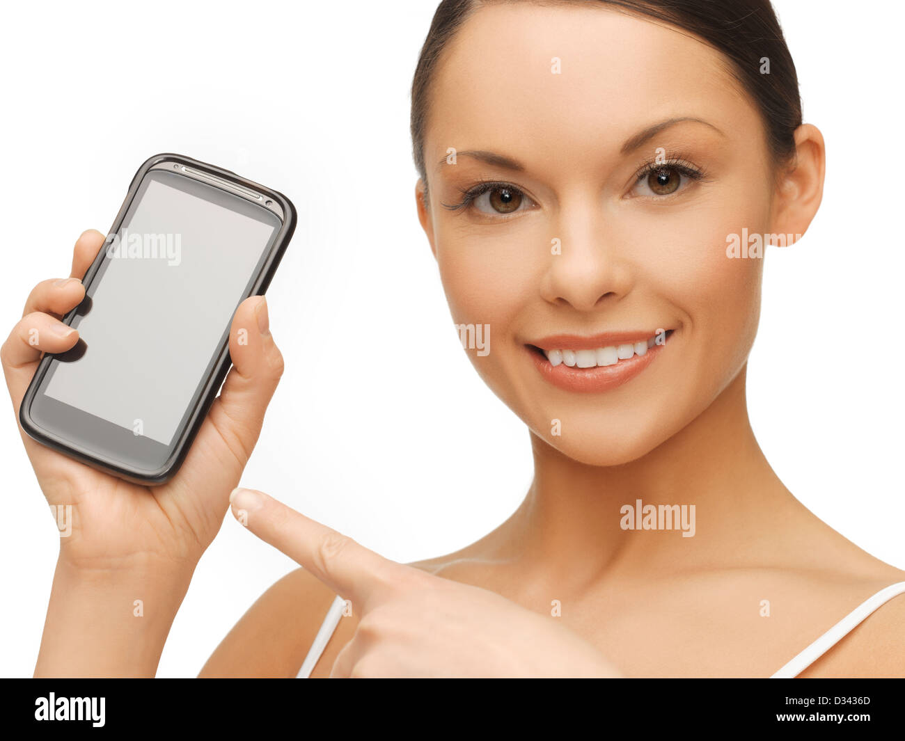 woman with smartphone Stock Photo - Alamy