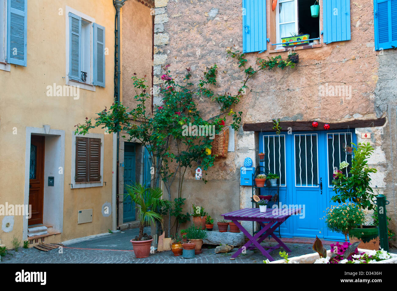 Typical historical village of Montauroux Var Provence France Stock ...