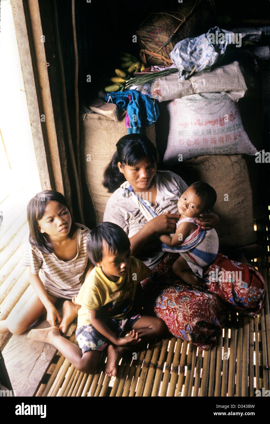 People of the Murat hill tribe in Malaysia Stock Photo - Alamy