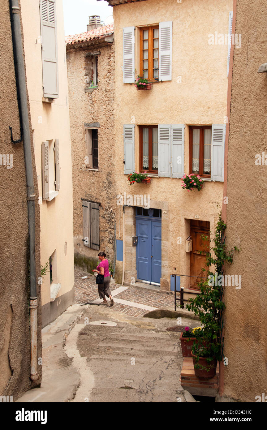 Historical Village of Tourette Var Provence Stock Photo - Alamy