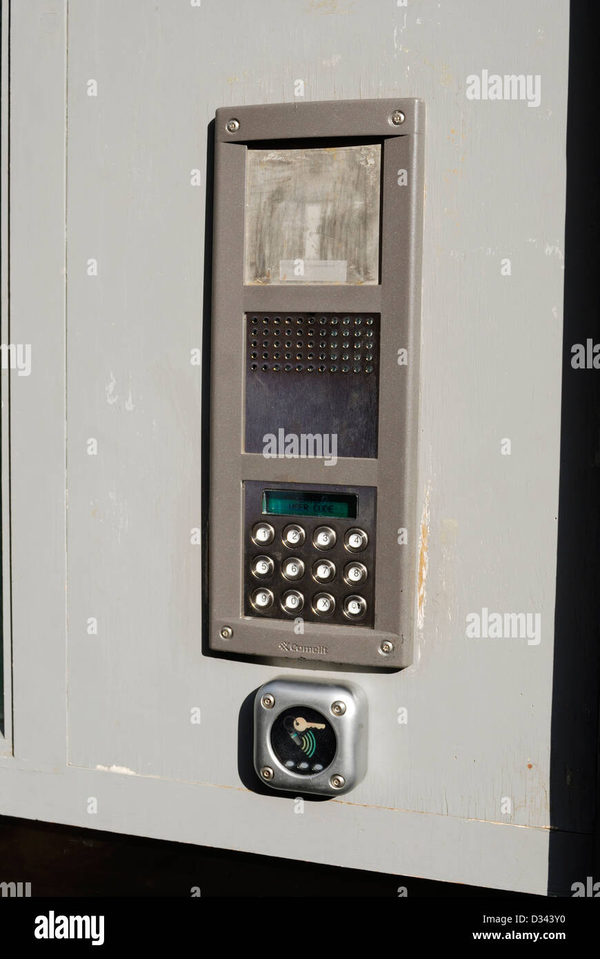 Keyless entry system into an apartment block Stock Photo - Alamy
