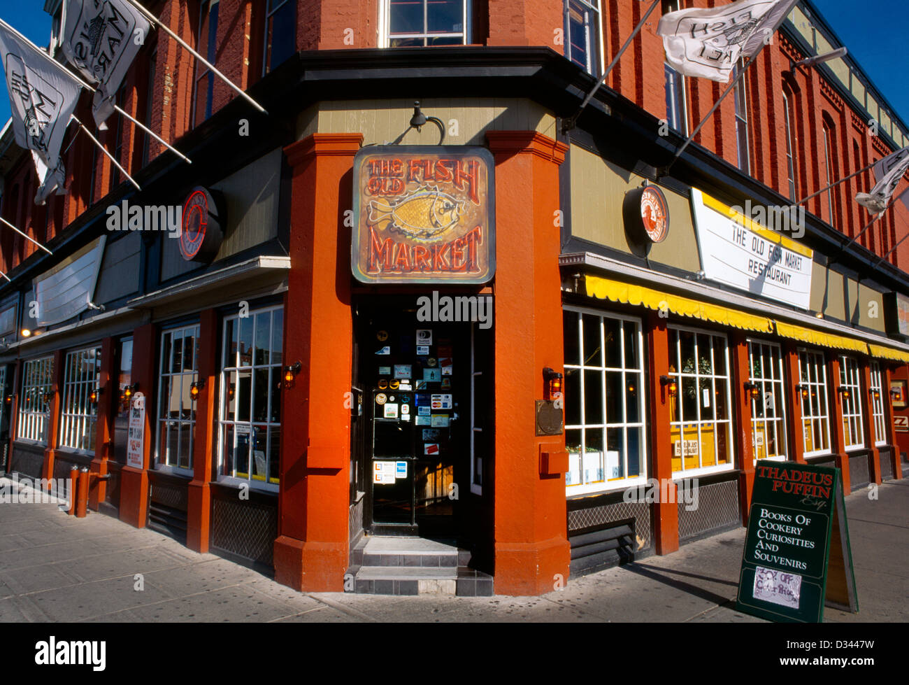 Ontario Canada Ottawa Exterior Of Old Fish Market Restaurant Stock ...