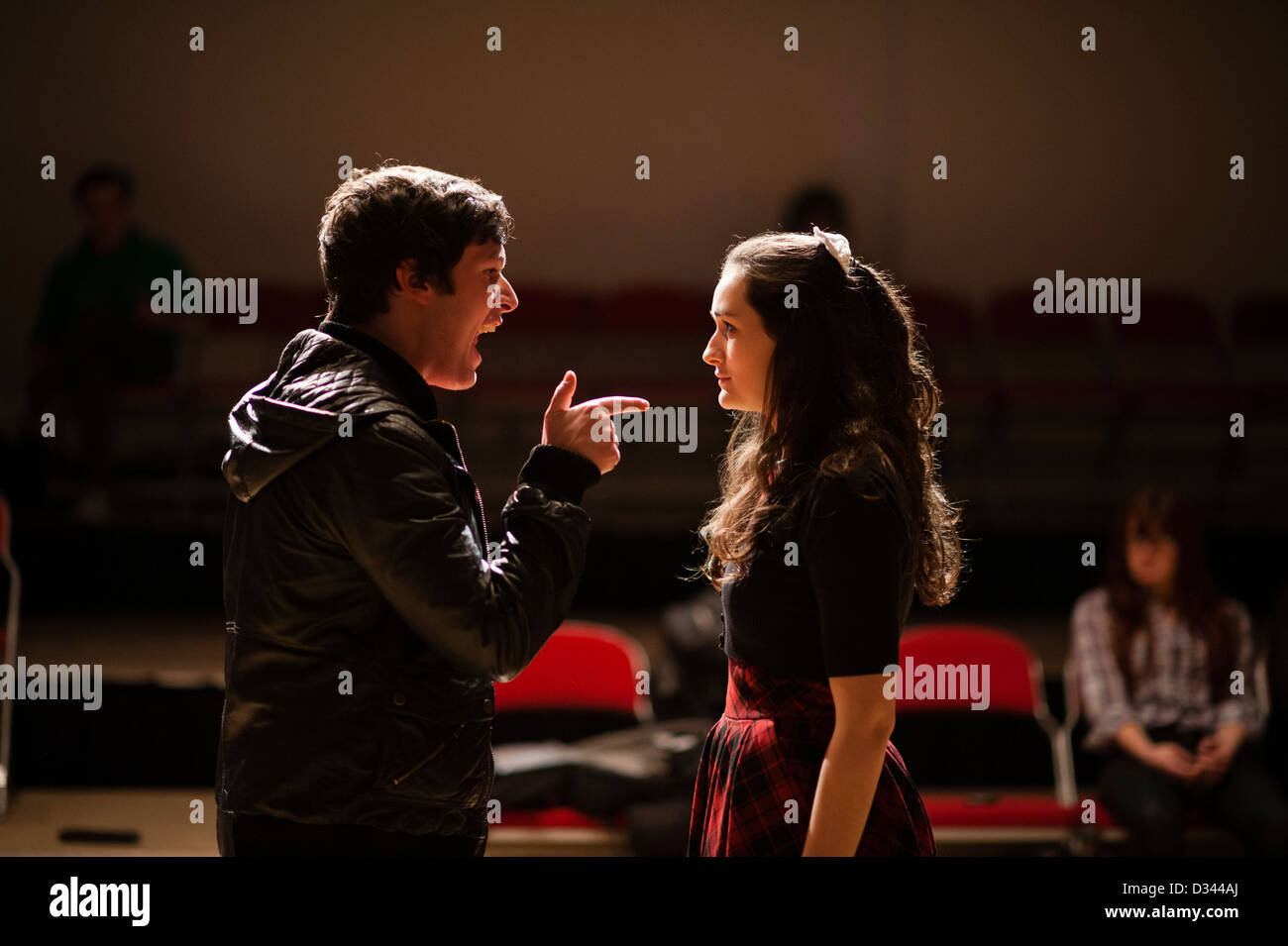 University students rehearsing Laura Wade's 'Alice', a version of Lewis ...