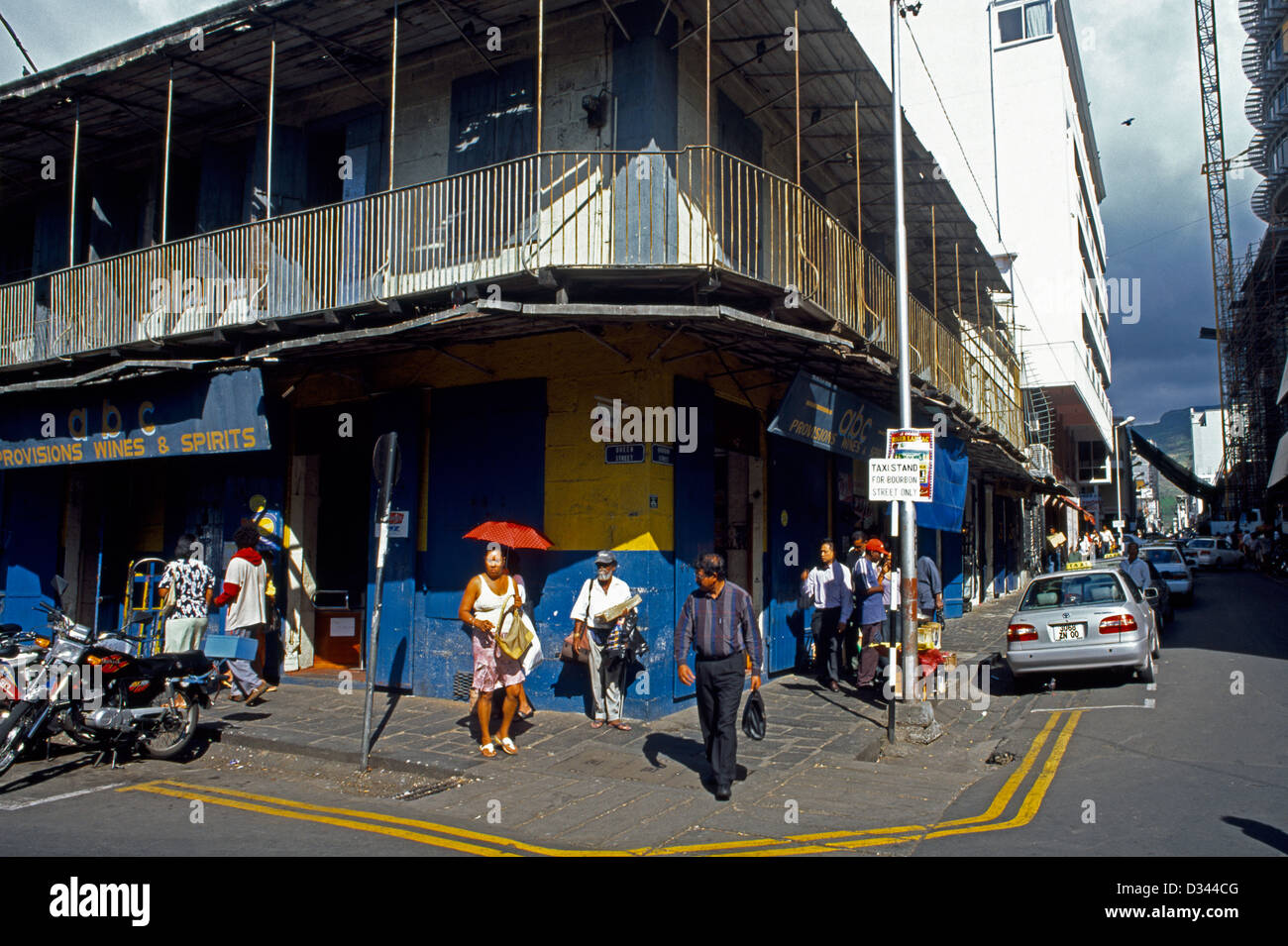 Port Louis Mauritius Multi Ethnic Crowd In Street Stock Photo - Alamy