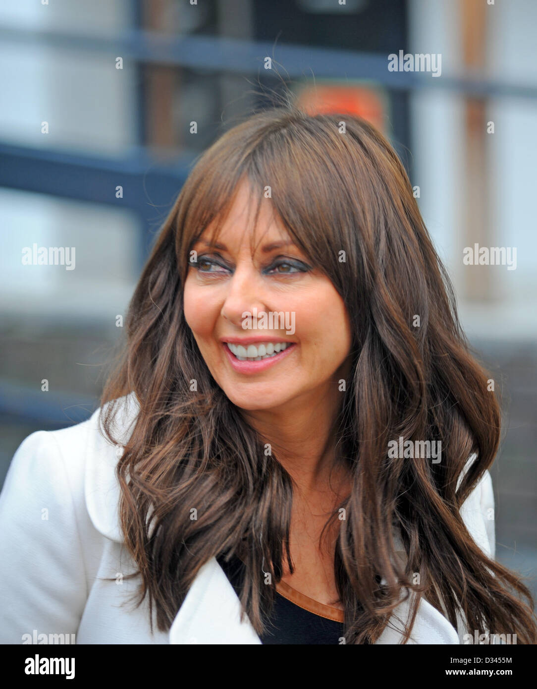 London, UK. 8th February 2013. Carol Vorderman leaves ITV studios ...