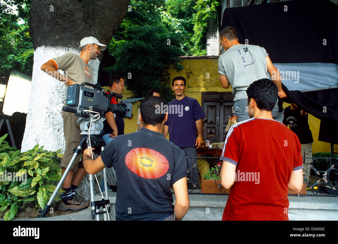 Istanbul Turkey Men Filming In Street Stock Photo - Alamy