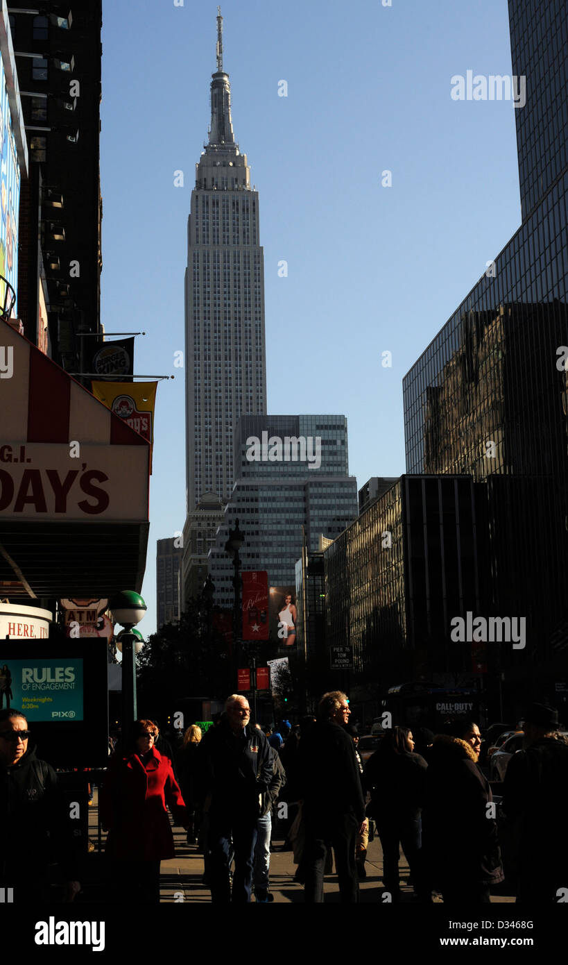 Street view as residents, workers and tourists jostle one another on ...