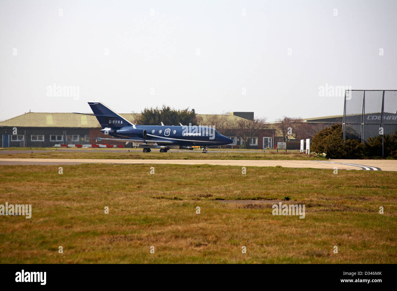 Cobham plane landed at Bournemouth Airport in March Stock Photo - Alamy
