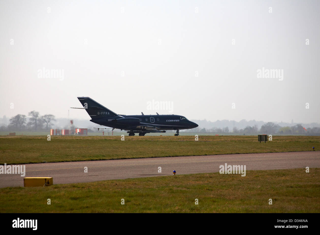 Cobham plane coming in to land at Bournemouth Airport in March Stock ...