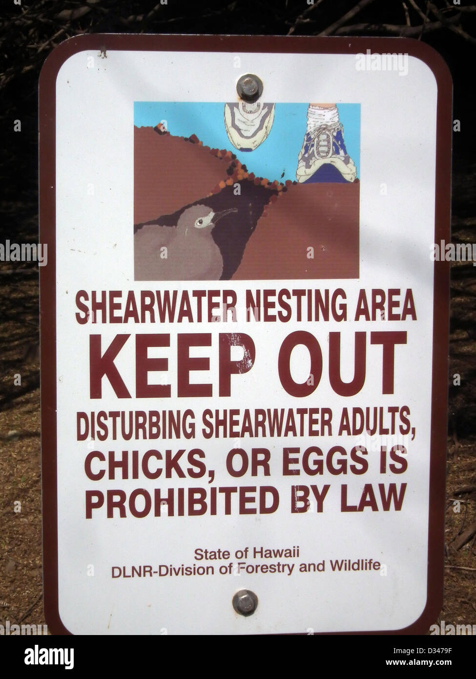 Nesting area sign hi-res stock photography and images - Alamy