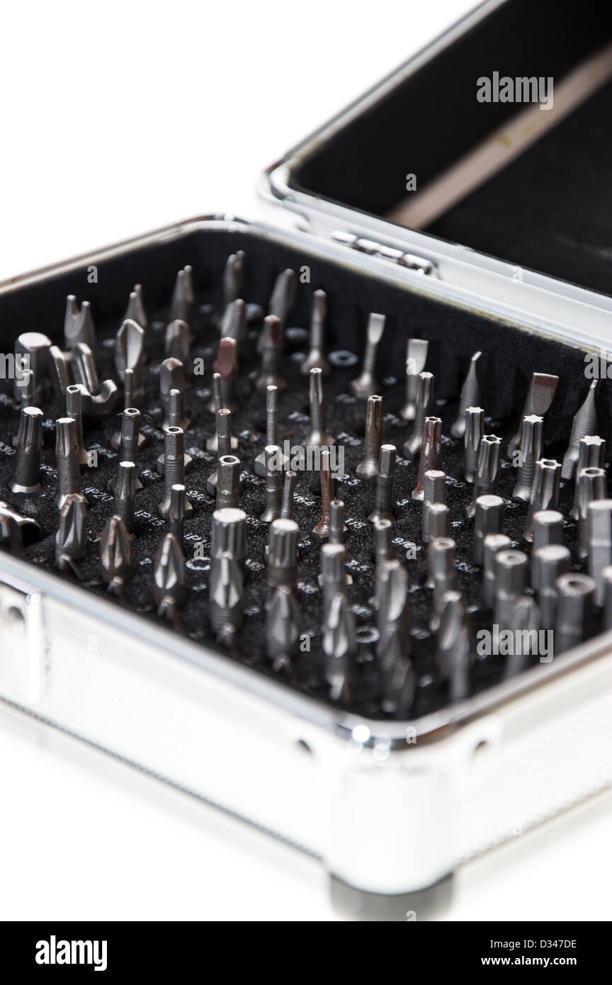 Set of Bits isolated on white background Stock Photo - Alamy