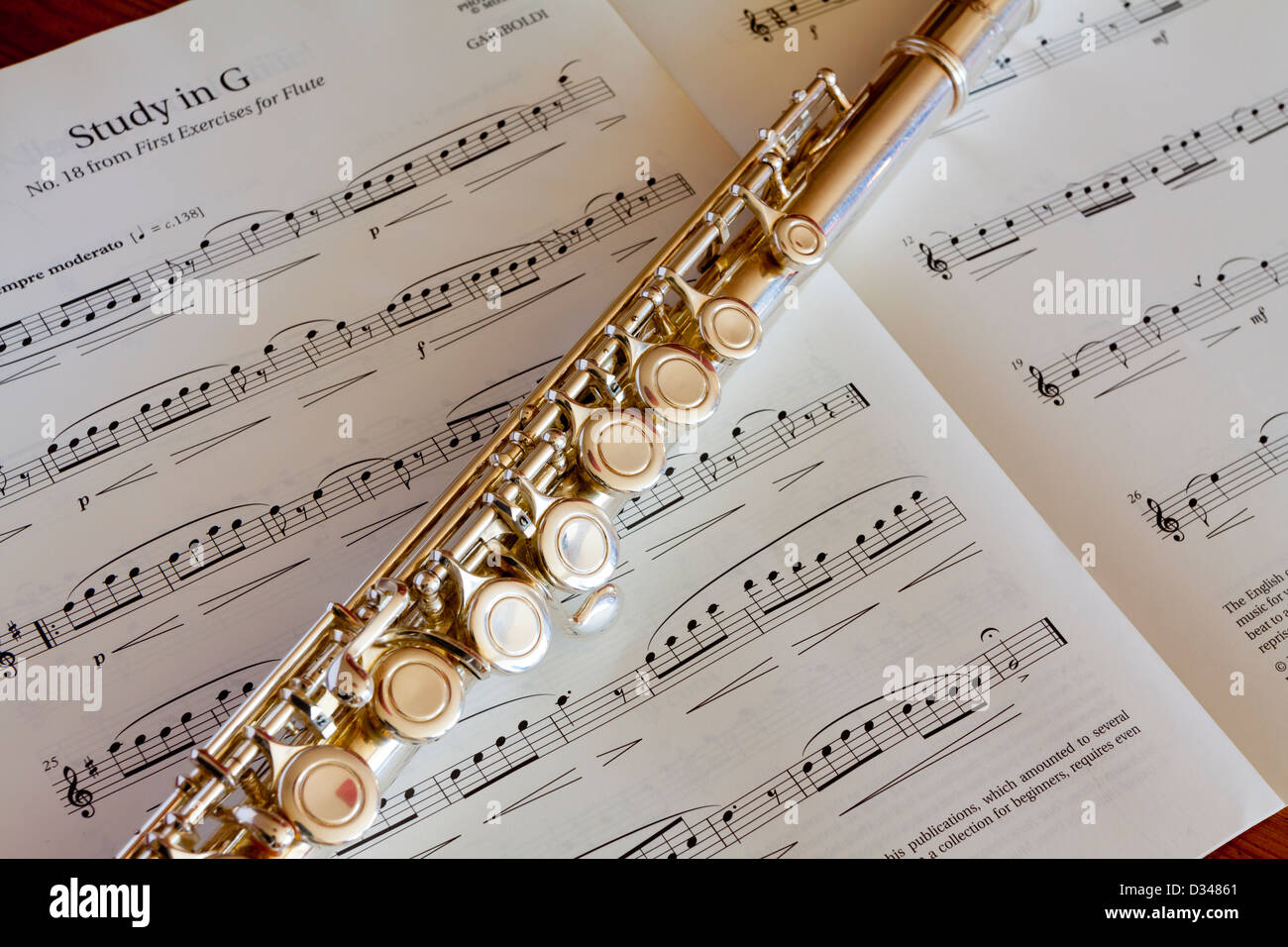 Flute Sheet Music Photography