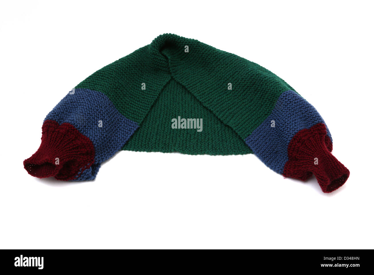 Red, Green And Blue Knitted Bolero Stock Photo - Alamy