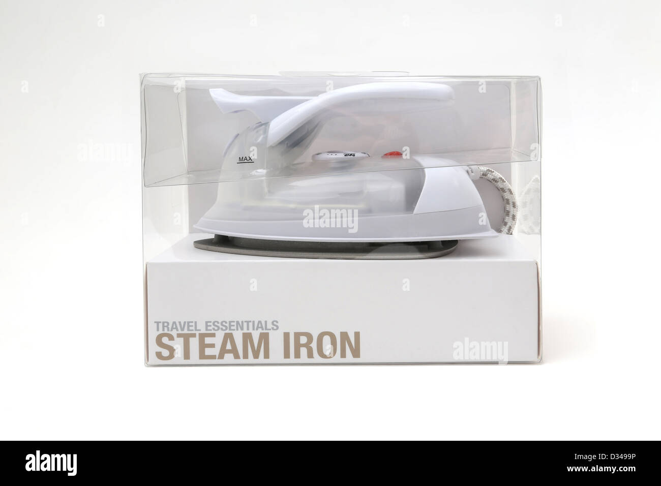 Travel Iron In Box Stock Photo - Alamy
