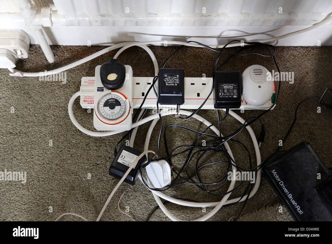 Adapter Plugs And Timer Stock Photo - Alamy