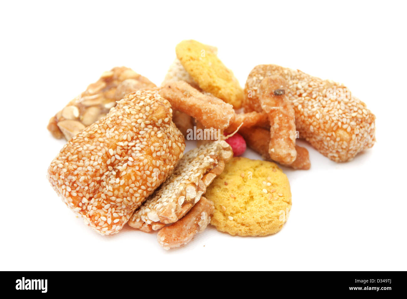 Mix of Chinese snacks Stock Photo - Alamy