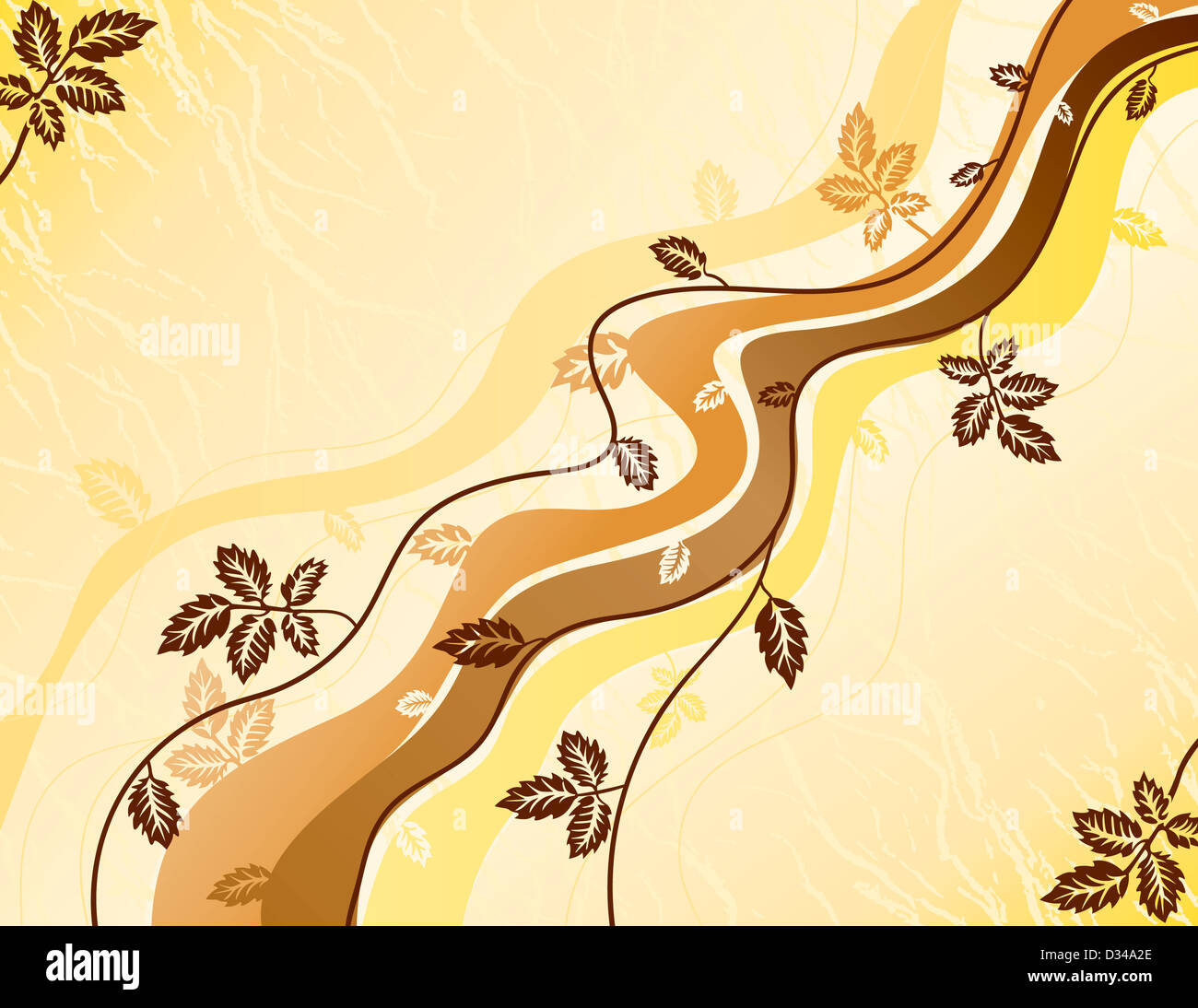 Wavy leaves hi-res stock photography and images - Alamy